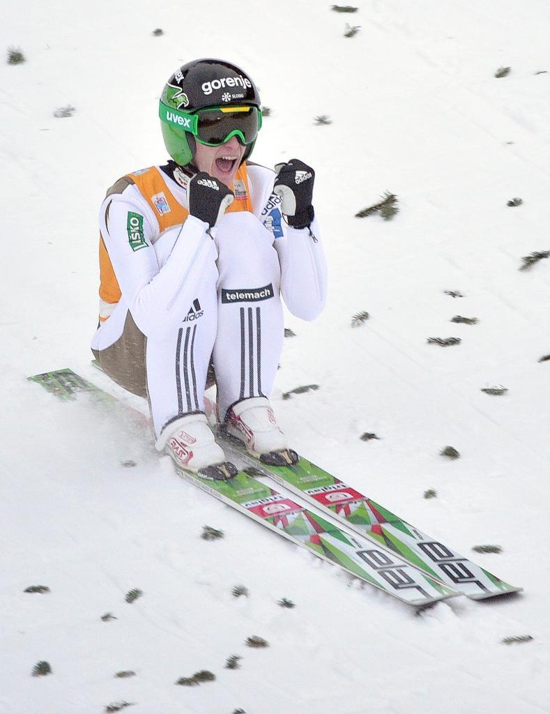 Peter prevc (eslovenia) celebra su victoria en... | Marca.com