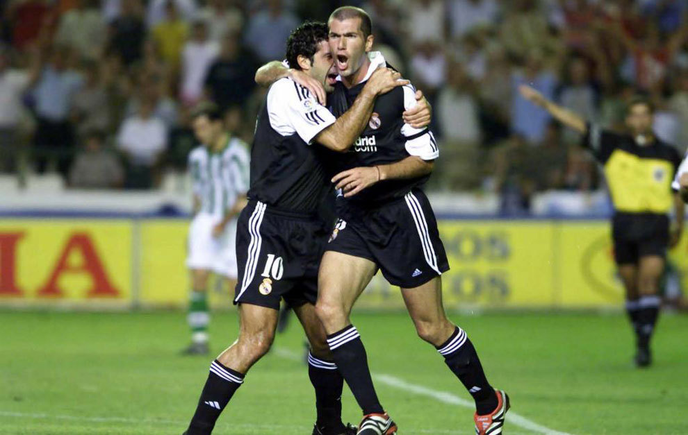 Zidane celebrating his goal against betis. | MARCA English