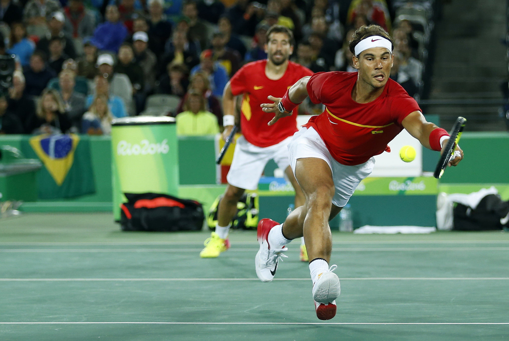 Rafa nadal y marc lópez en la final de dobles de... | Marca.com