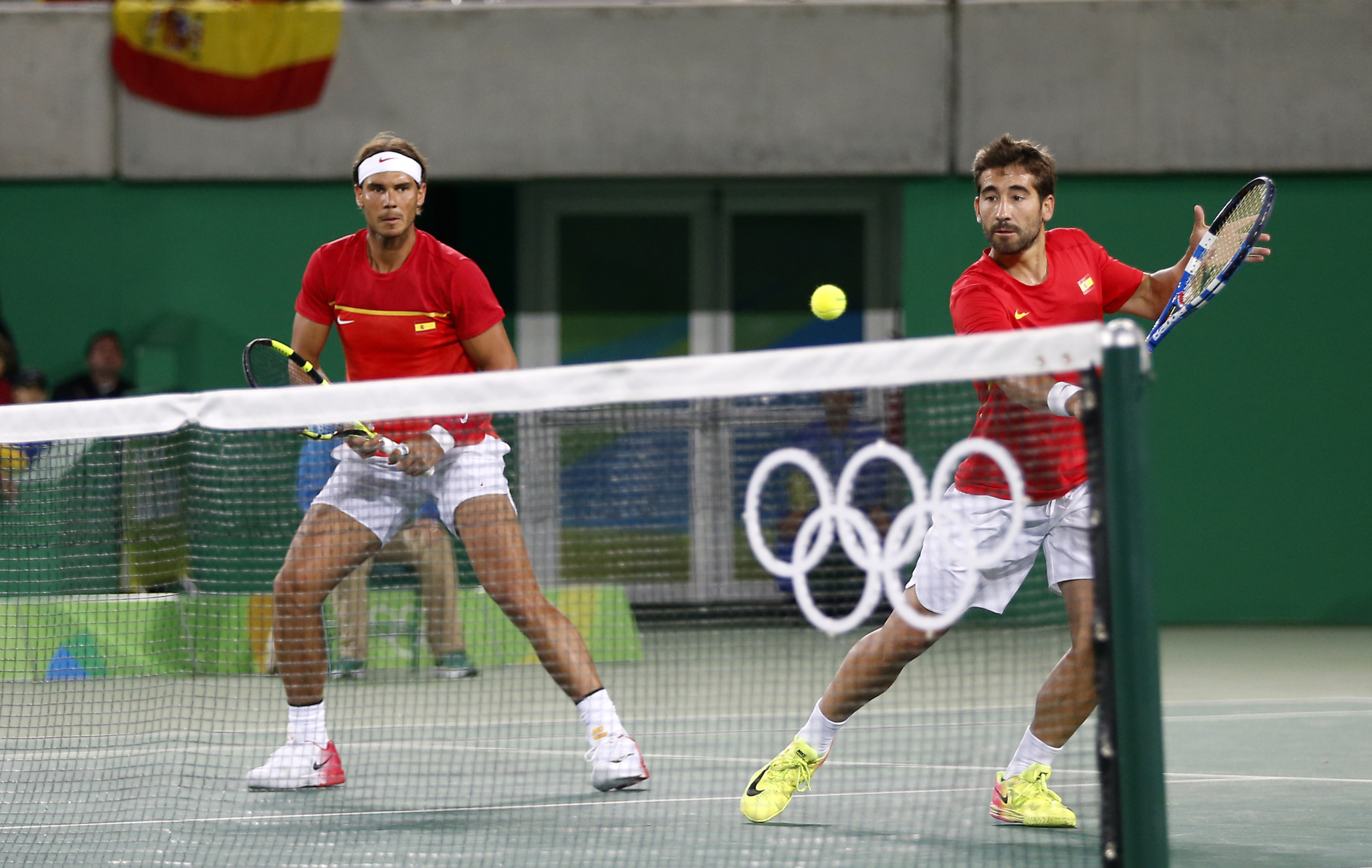 Rafa nadal y marc lópez en la final de dobles de... | Marca.com