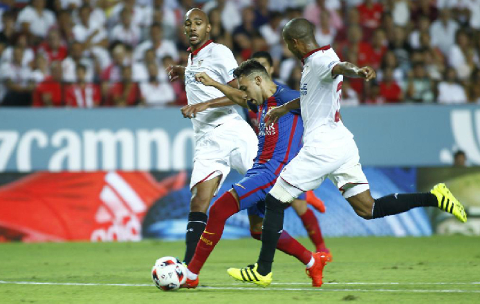 Munir finishes off Messi counter-attack with outside of boot strike ...