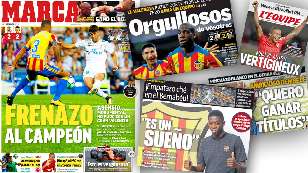 Newspaper covers: Brakes put on the champions, the day of Dembele ...
