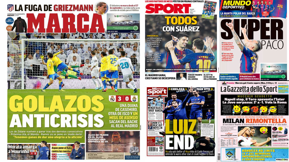 Check out Monday morning's sporting headlines - Foto 1 de 12 | MARCA ...