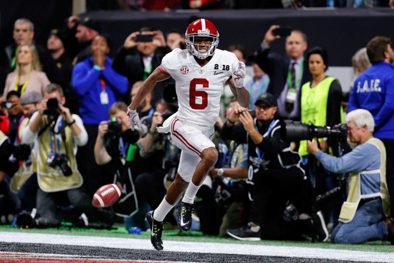 CFP National Championship: Devonta smith protagonizó un touchdown de 41 ...
