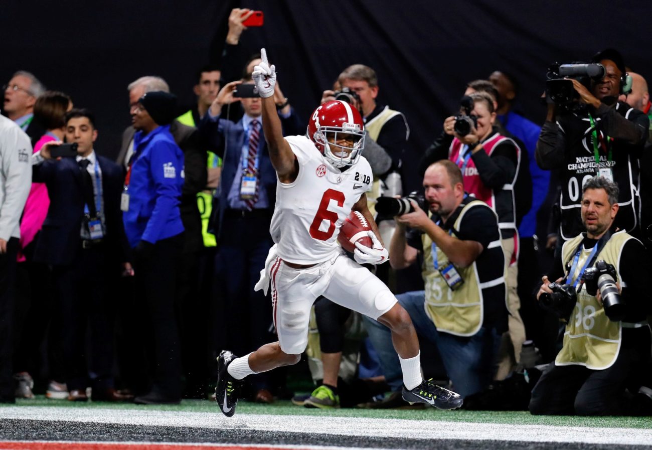 CFP National Championship: Devonta smith protagonizó un touchdown de 41 ...