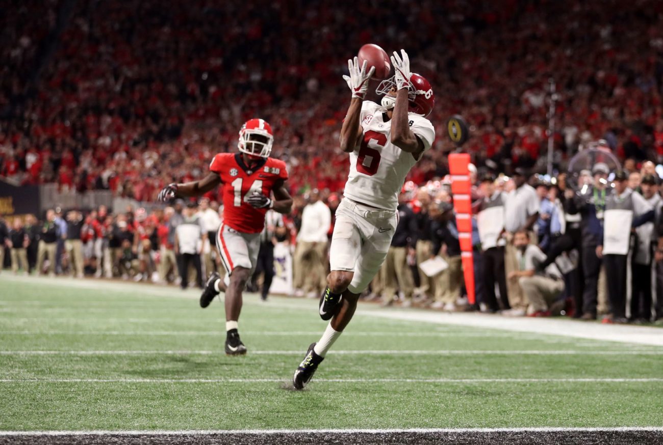 CFP National Championship: Devonta smith protagonizó un touchdown de 41 ...