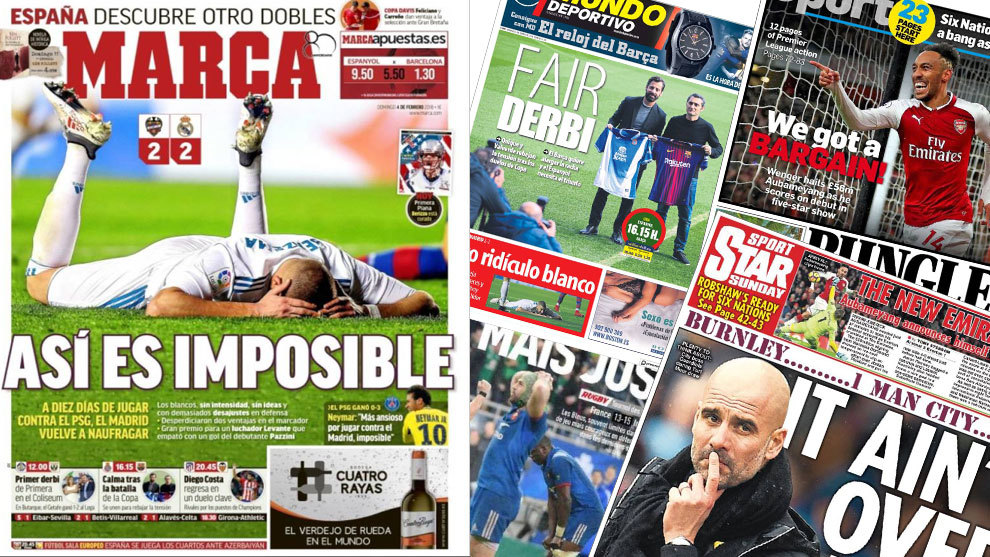 MARCA press review: Real Madrid's shipwreck, the Catalan derby ...