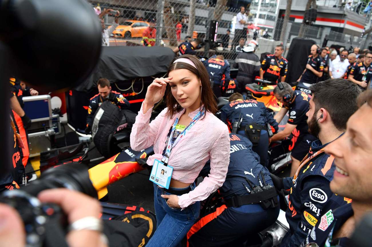 GP Mónaco F1 2018: La modelo bella hadid durante el gran premio de ...