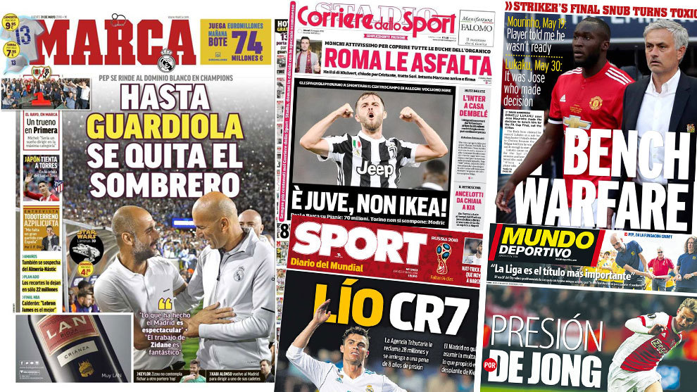 MARCA - Press Review: War between Madrid-Barcelona for Pjanic and the ...