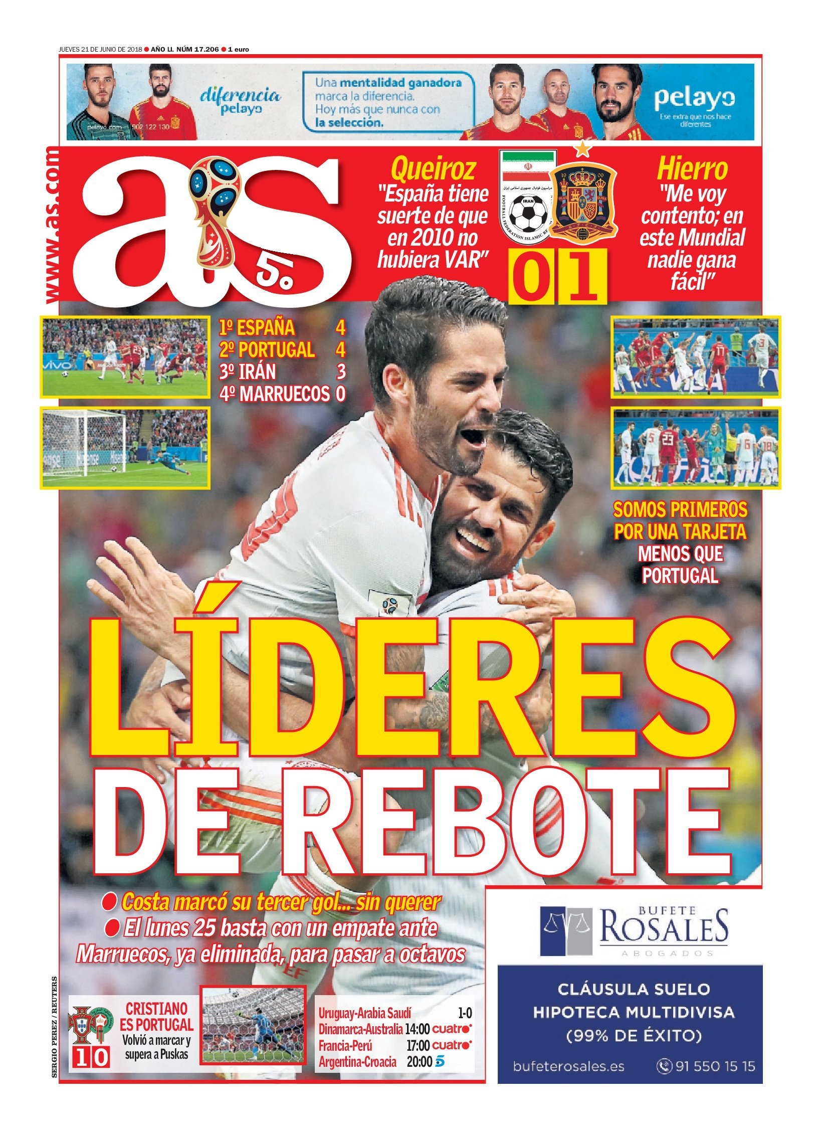 MARCA - Press review: 'The wall fell,' 'Long live the VAR!' 'Total CR7 ...