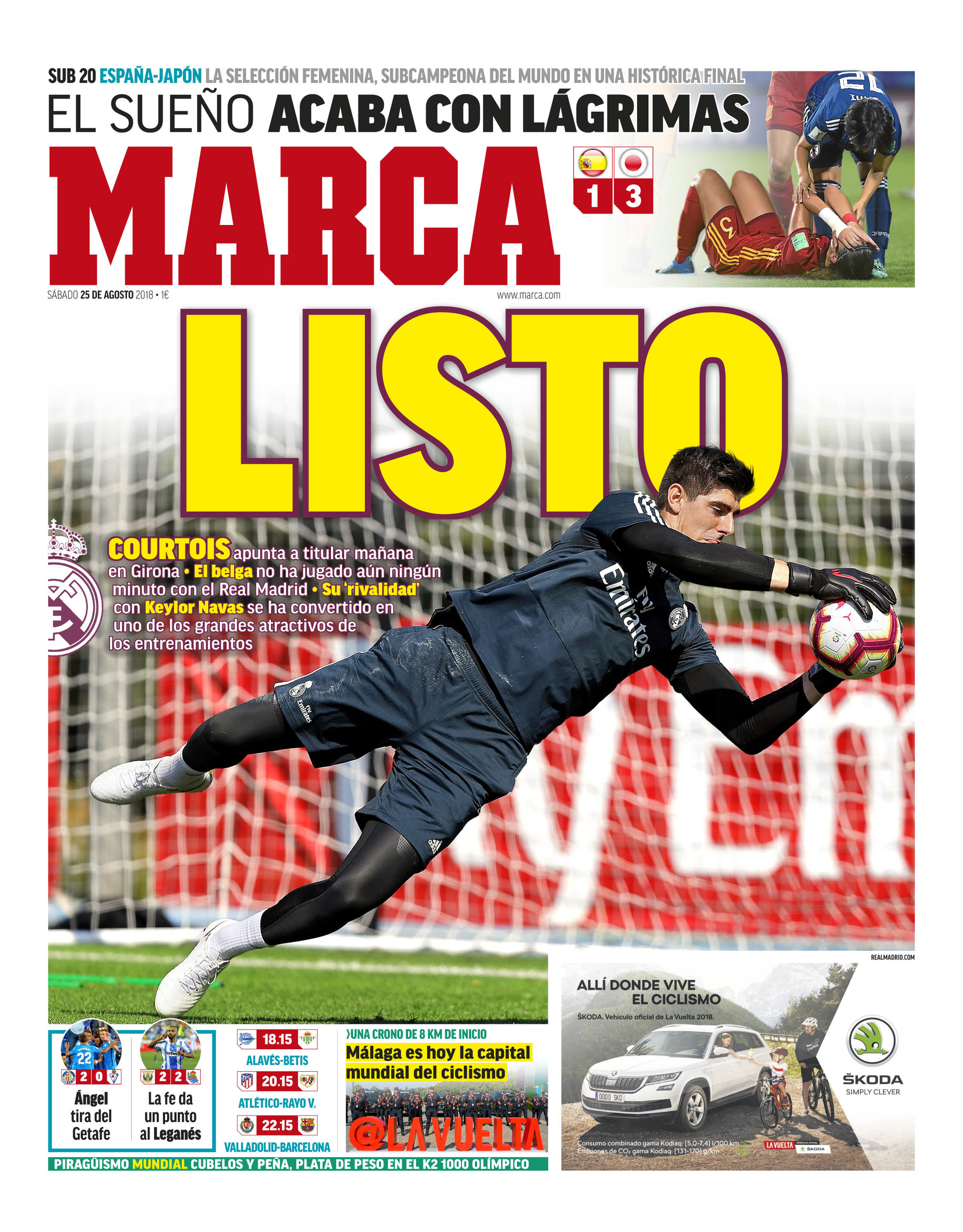 The front and back pages for Saturday, August 25, 2018. - Foto 2 de 10 ...