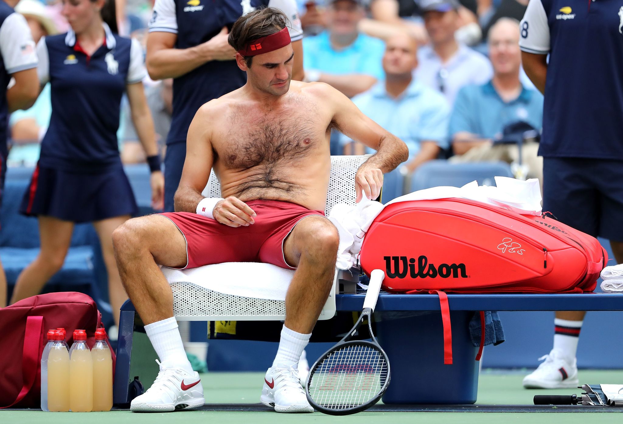 US Open 2018: Roger federer durante su partido contra benoit... | MARCA.com