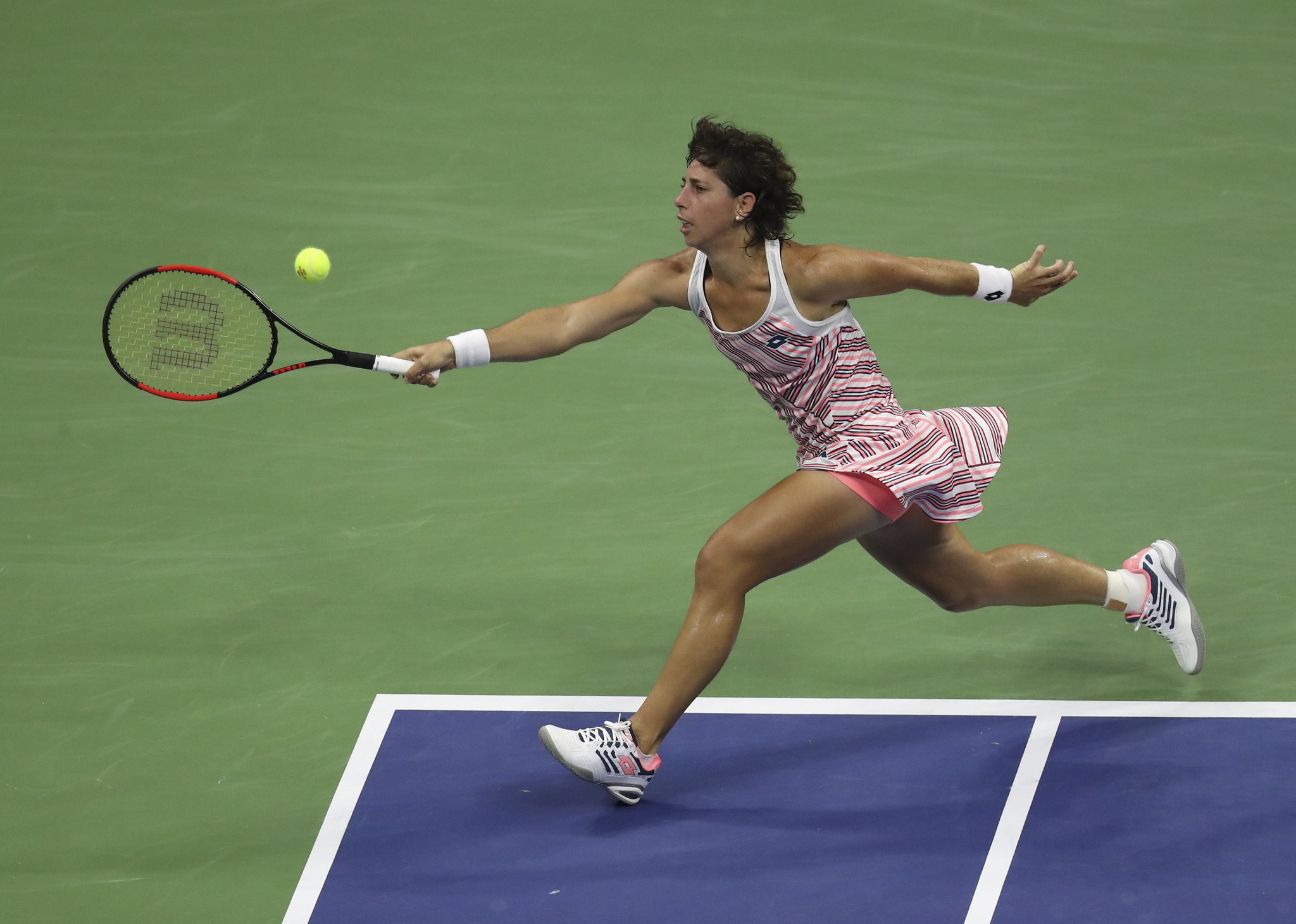 US Open 2018: Carla suárez durante su partido contra maria... | MARCA.com