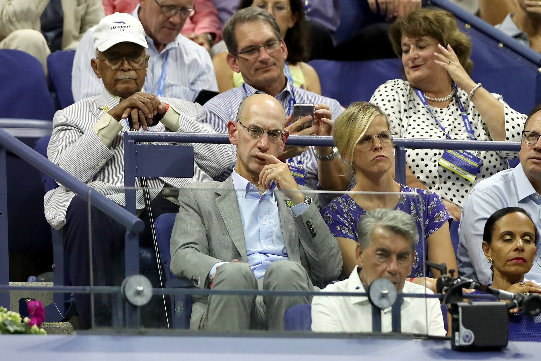 US Open 2018: Adam silver, comisionado de la nba, disfrutando... | MARCA.com