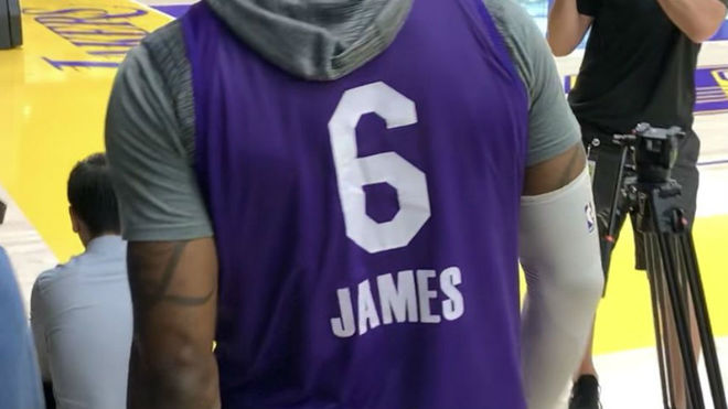 NBA: LeBron James explains why he has been wearing No.6 with the LA ...