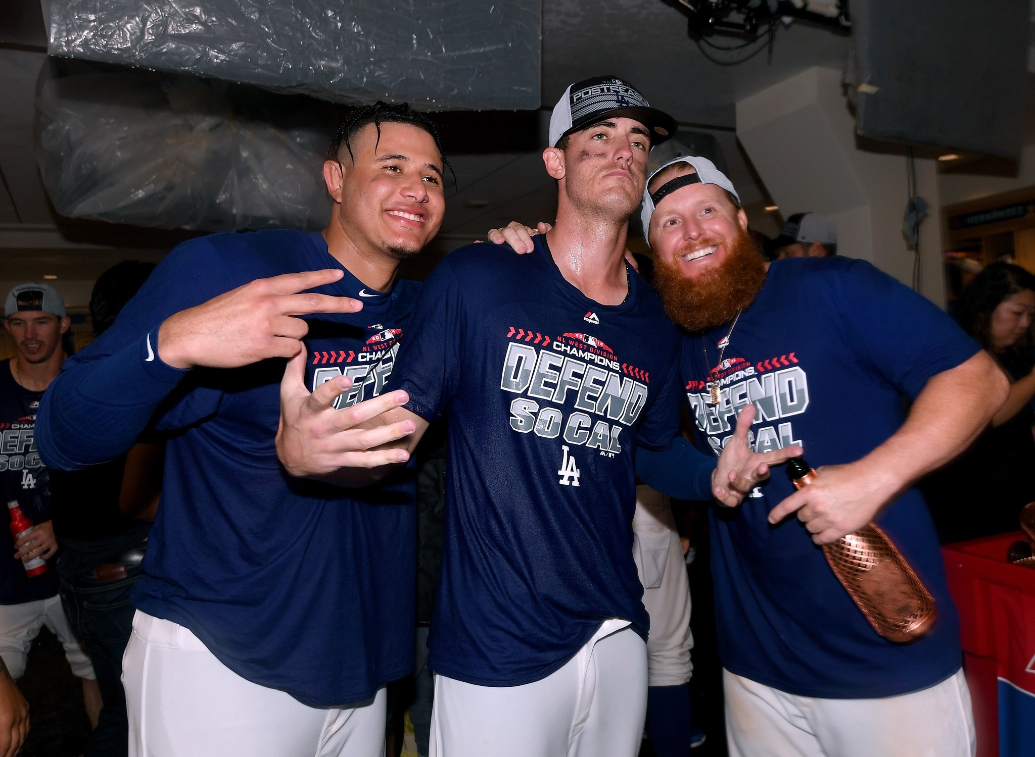 MLB: La fiesta de los angeles dodgers tras ganar la... | MARCA.com
