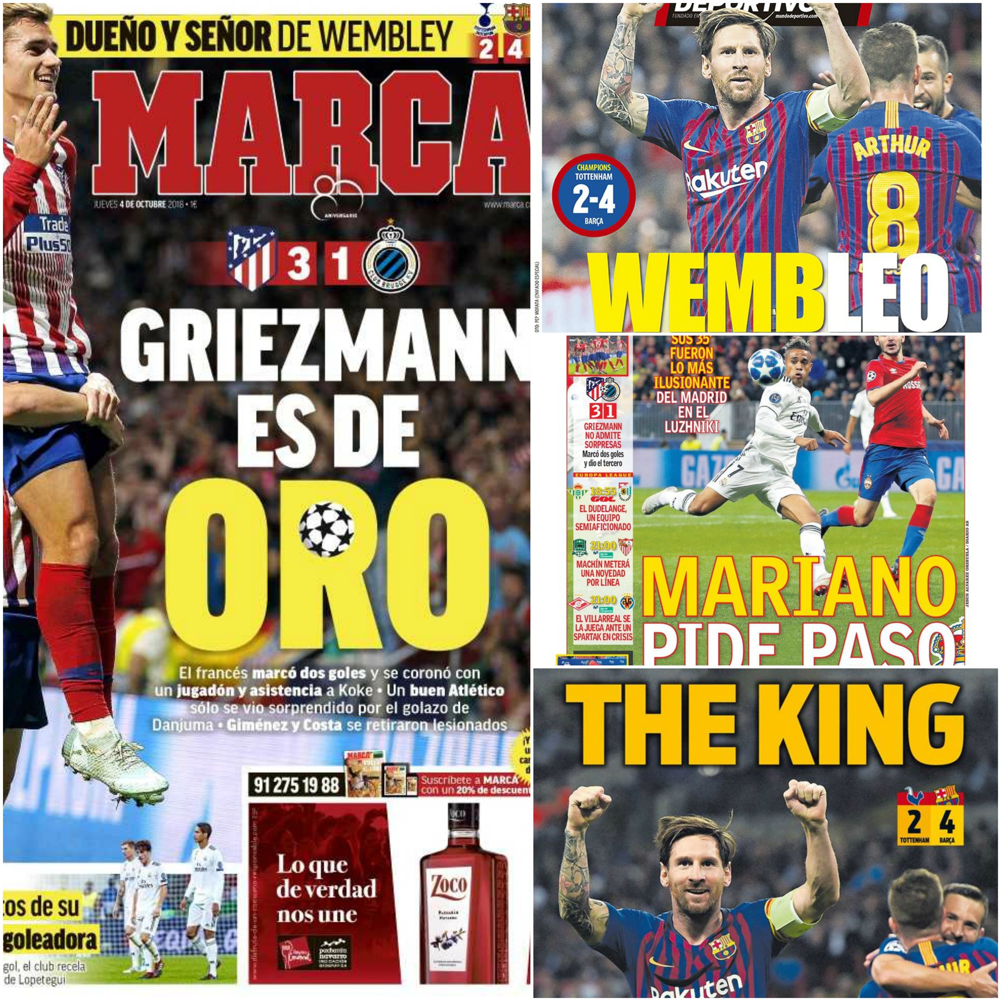 Press Review: Victories for Barcelona and Atletico capture the ...
