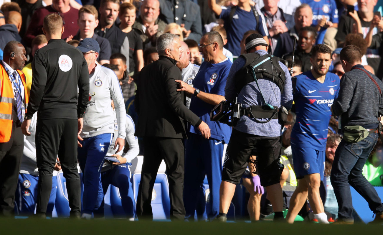 Premier League: Mourinho clashes with Chelsea coaching staff in heated ...