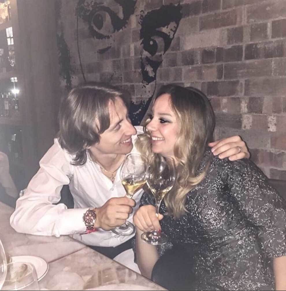Modric Balón de Oro 2018: Luka modric con su mujer, vanja bosnic ...