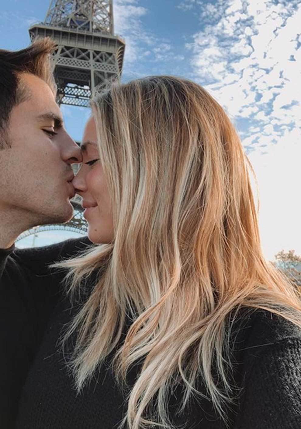 Premier League: Álvaro morata y alice campello besándose en la ...