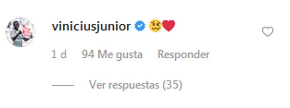 Real Madrid: El like de vinícius júnior a una foto de maria... | MARCA.com