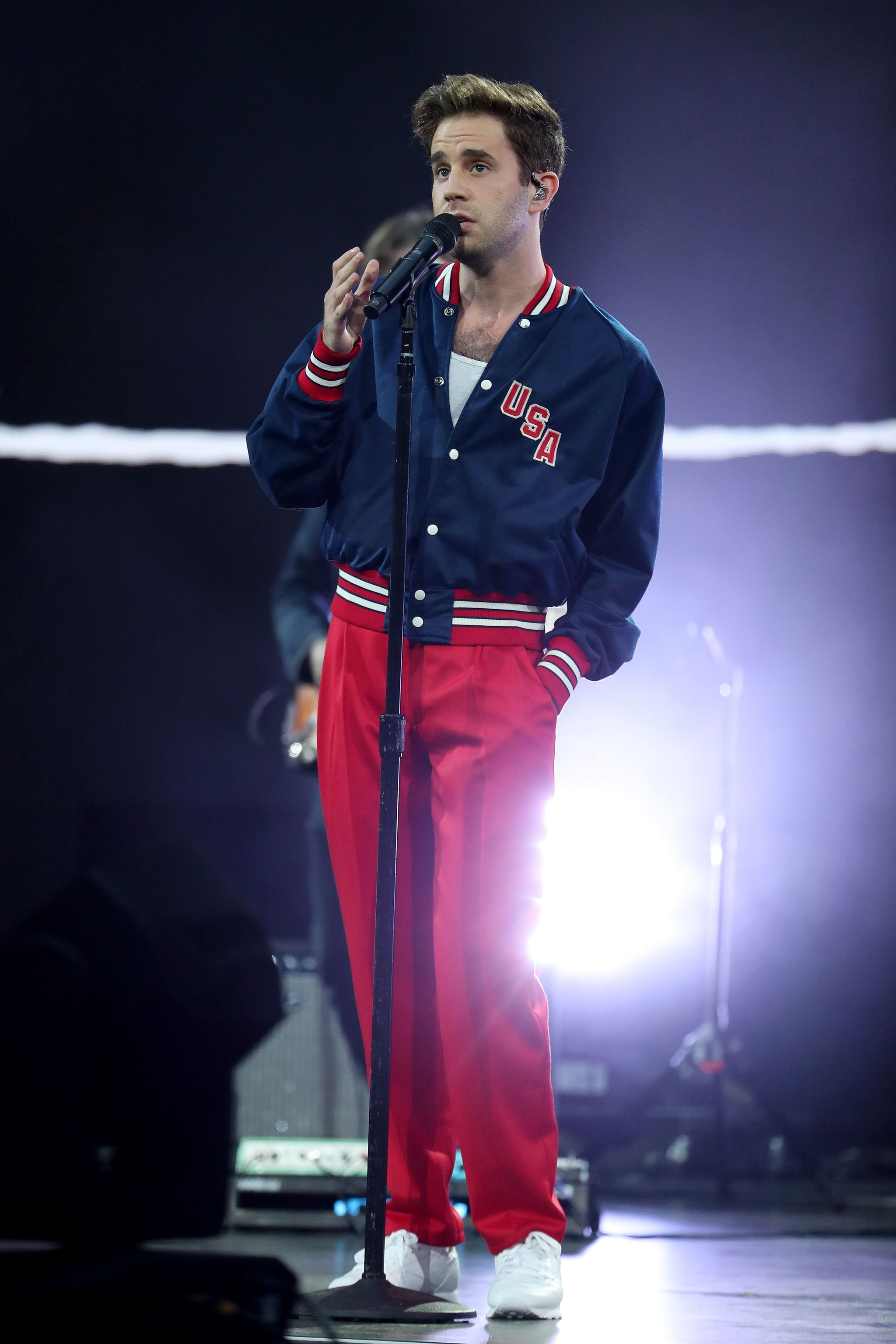 US OPEN 2019: El actor ben platt actuando en el usta billie jean ...