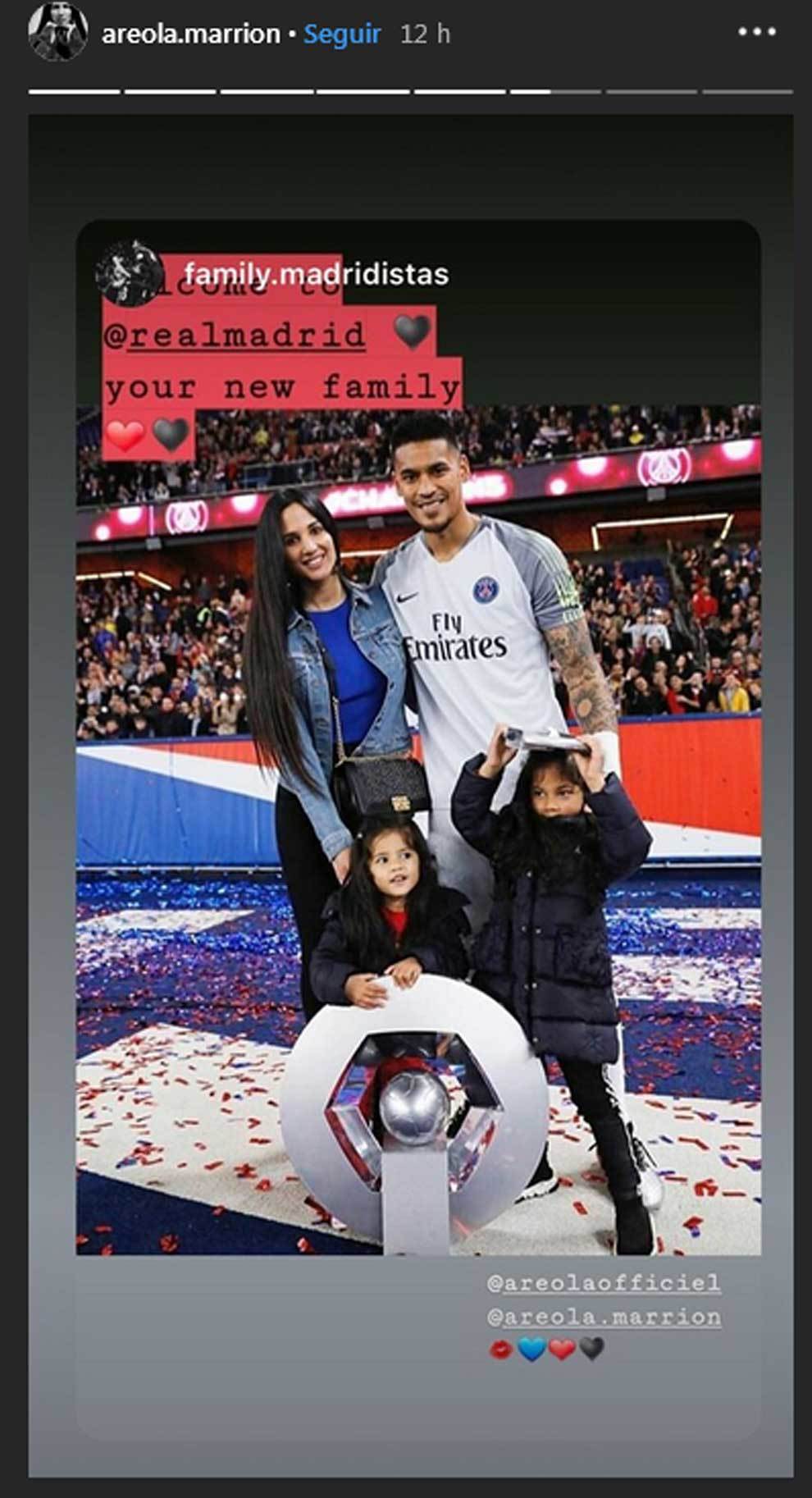 Real Madrid: Así vivió marrion areola el fichaje de su marido ...