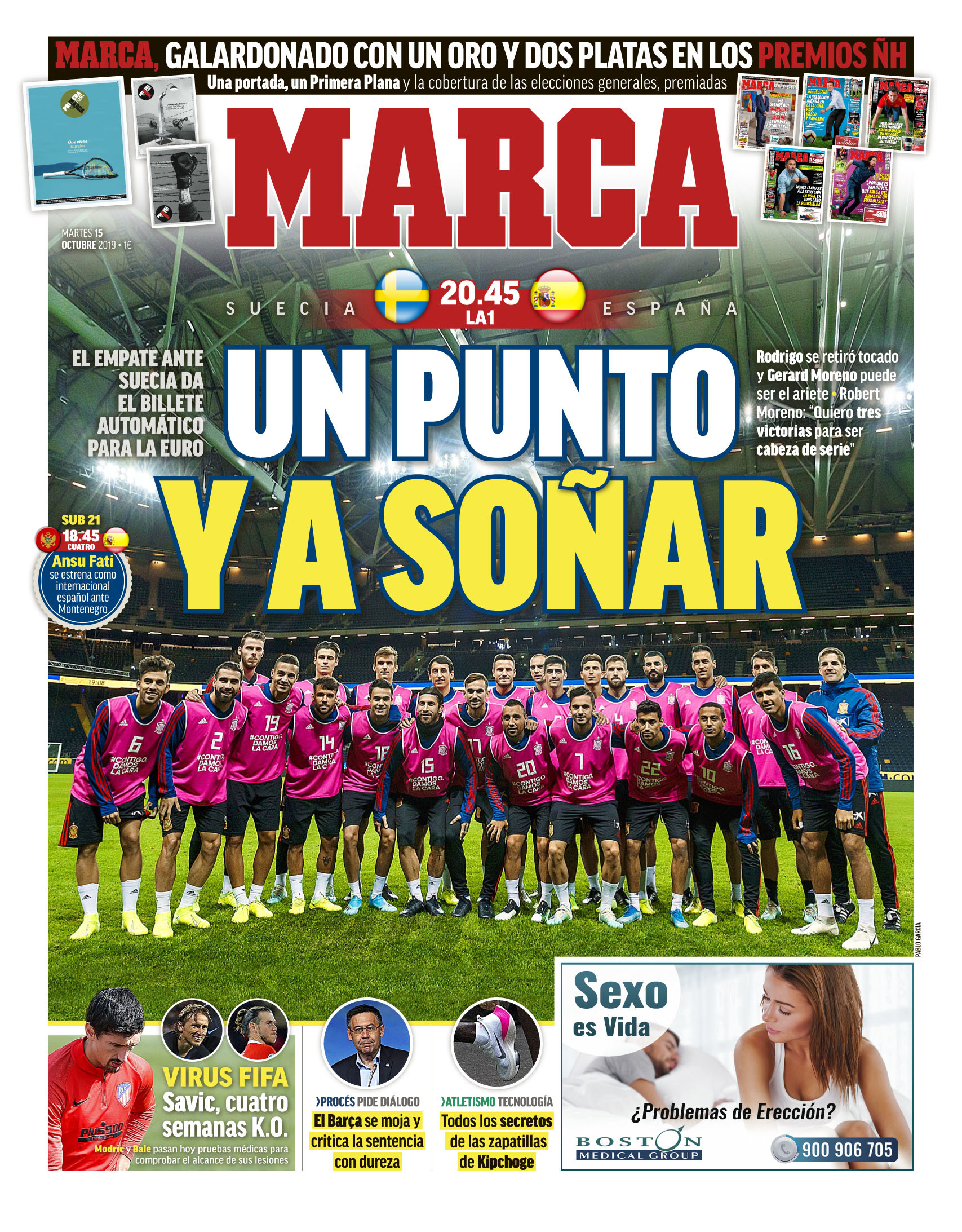 Tuesday's front pages preview Spain's senior and U21 fixtures - Foto 2 ...