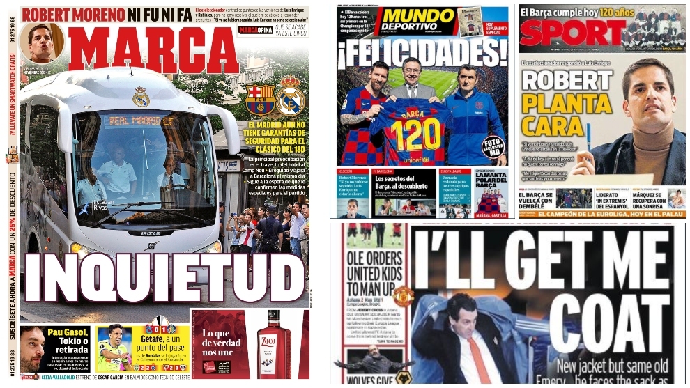 El Clasico security and Robert Moreno's press conference feature on ...