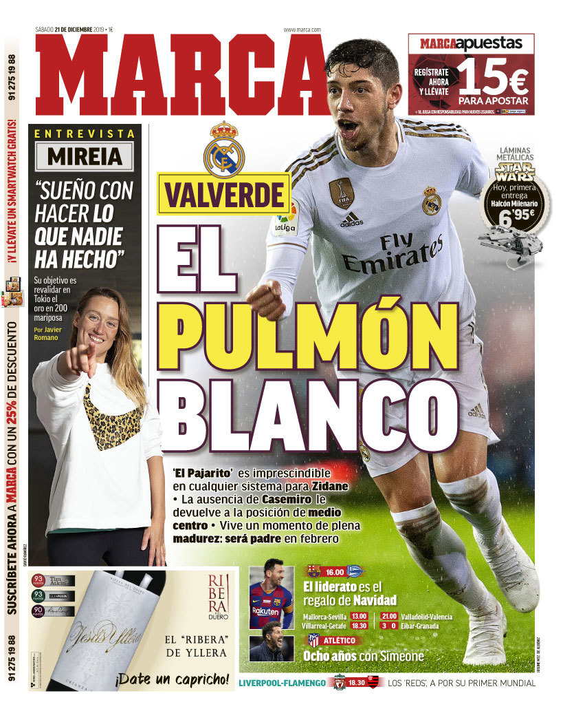 Real Madrid's lungs and Arsenal's new coach make the frontpages - Foto ...