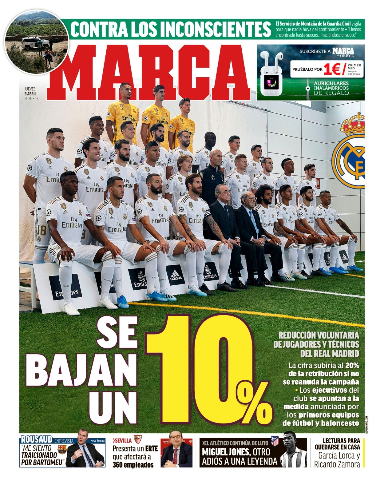 They go down by 10% | MARCA English