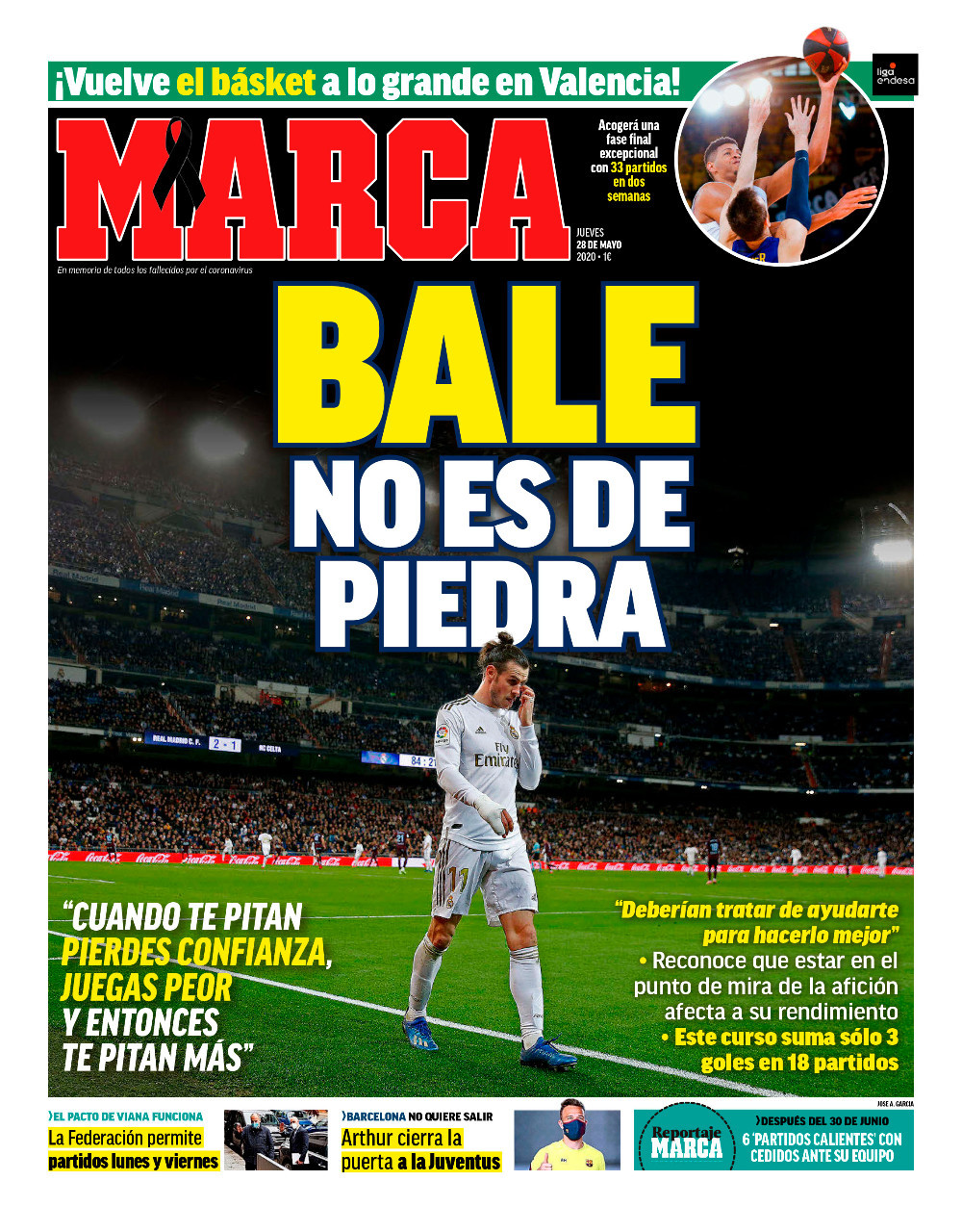 Bale, Coutinho and Jorginho feature on Thursday's front pages - Foto 2 ...