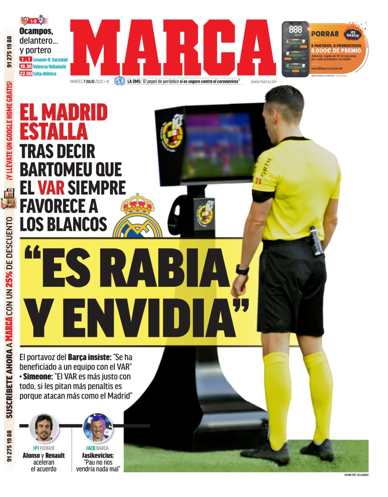 It's rage and jealousy | MARCA English