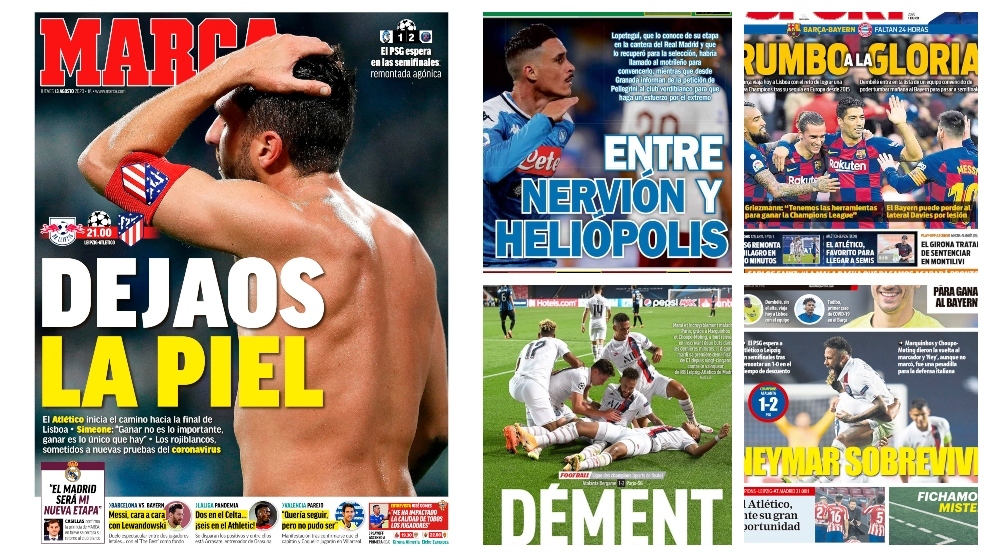 The Champions League dominates Thursday's front pages - Here are the ...