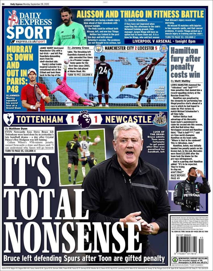 Impressive Atletico Madrid and Barcelona feature on Monday's front ...