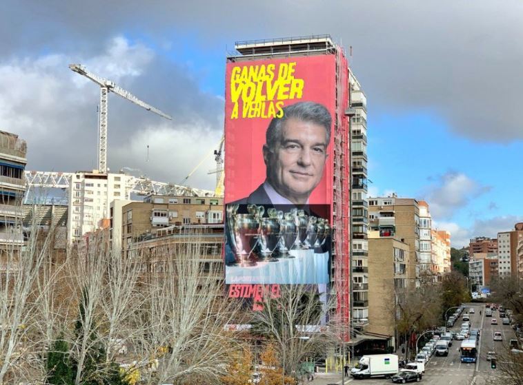 FC Barcelona - La LigaThe best memes on Laporta's giant poster in ...