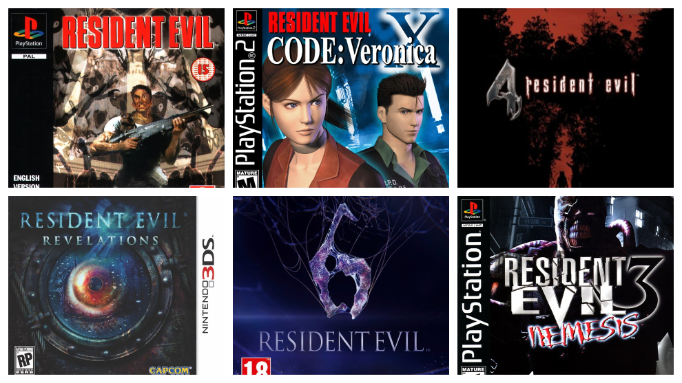 Resident Evil: Todas las portadas de Resident Evil a lo largo de la ...