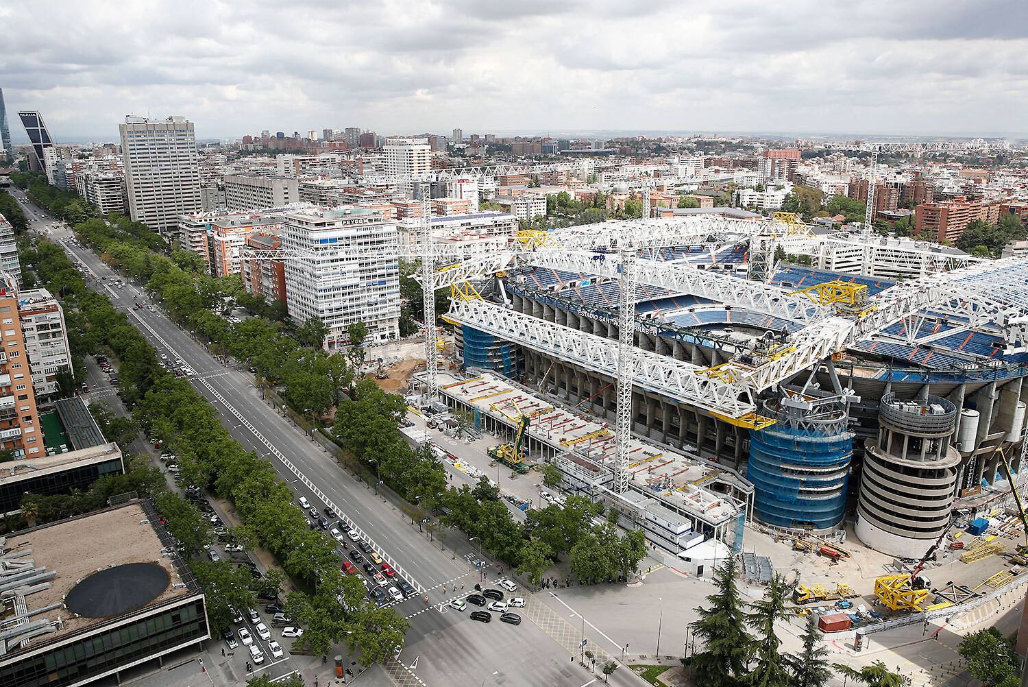 Real Madrid: A bird's eye view of the construction work at the new ...