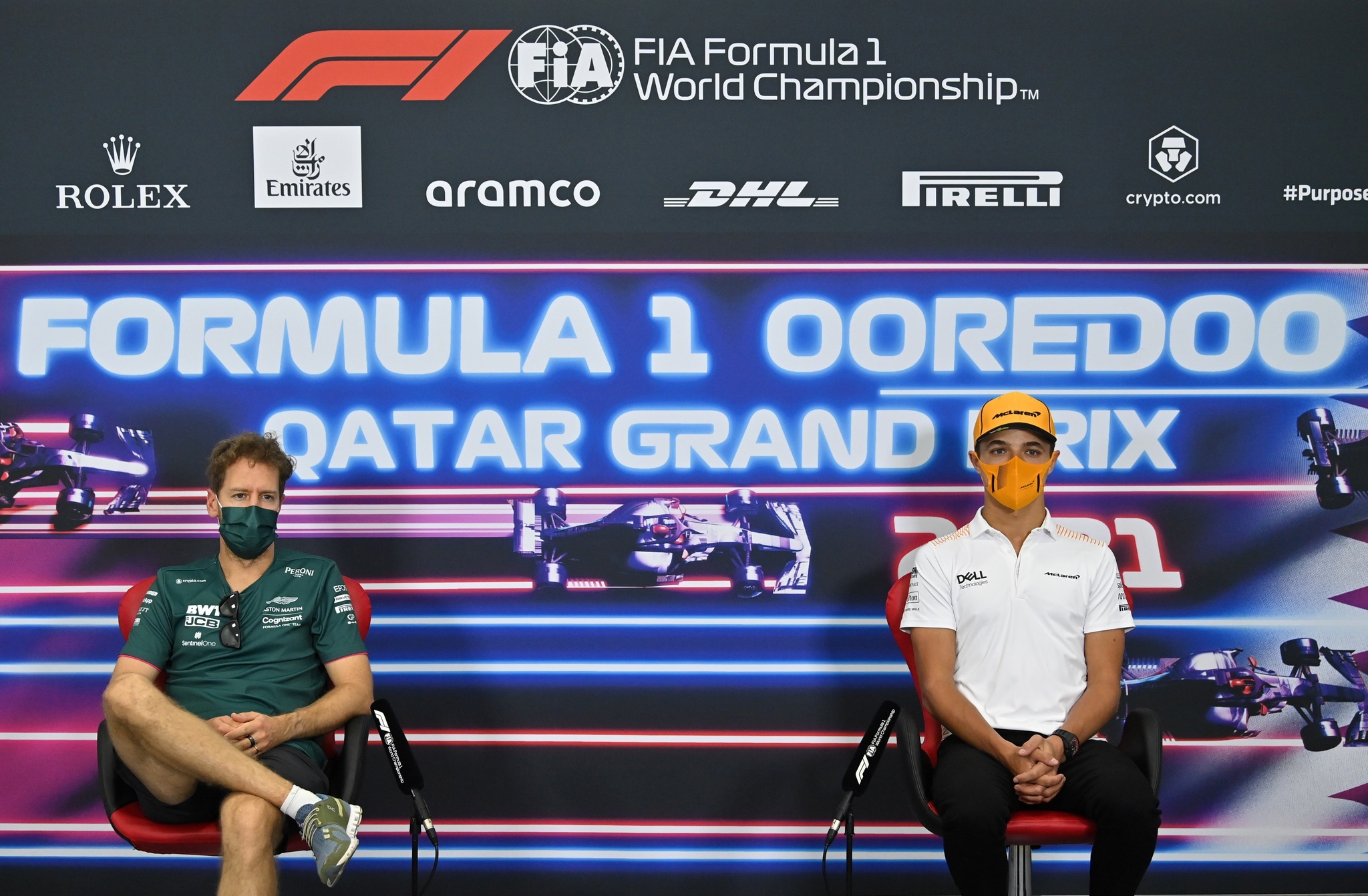 GP Qatar F1 2021: Vettel, el 'inspector Seb', se pica con Norris por su ...