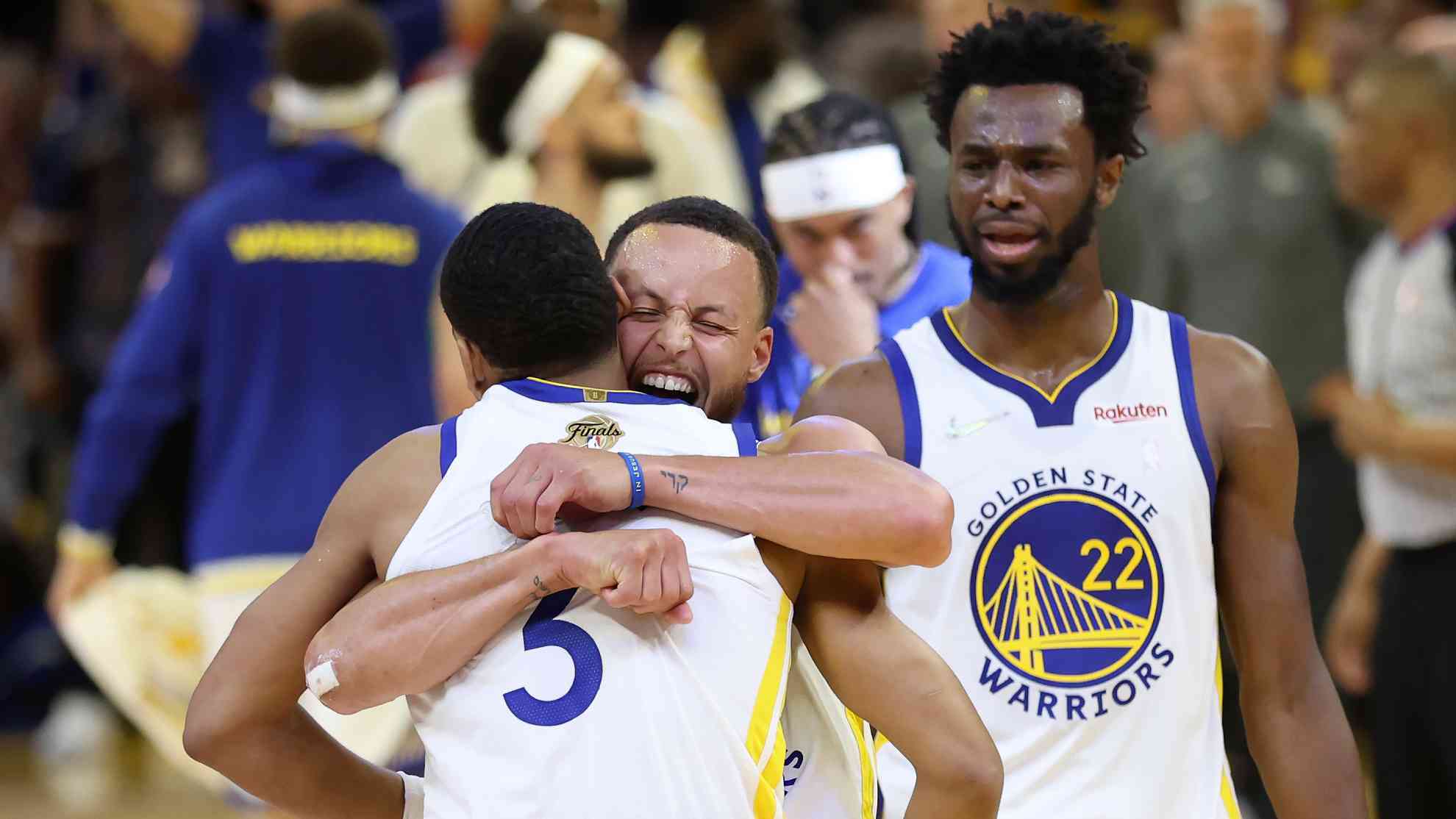 NBA Finals: Relief and smiles in San Francisco: Images of the Warriors ...