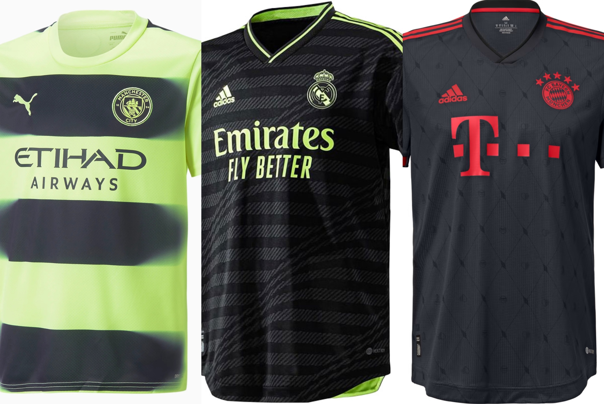 Así son las terceras equipaciones de los equipos europeos - Con las ...