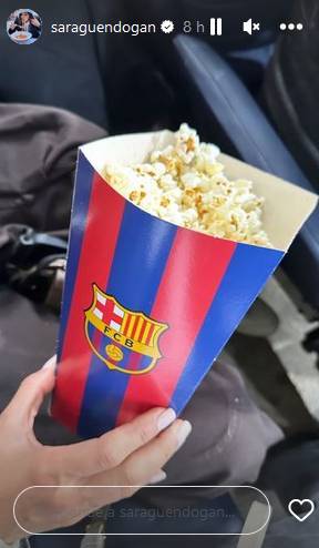 Sara Gündogan durante el partido de Champions entre Barcelona y Oporto ...