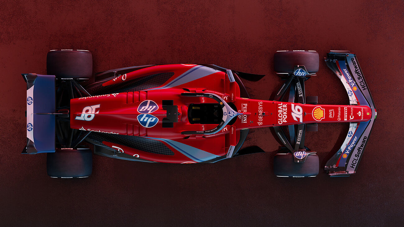 Ferrari unveils new HP logo and a touch of blue for Miami GP car - Foto ...