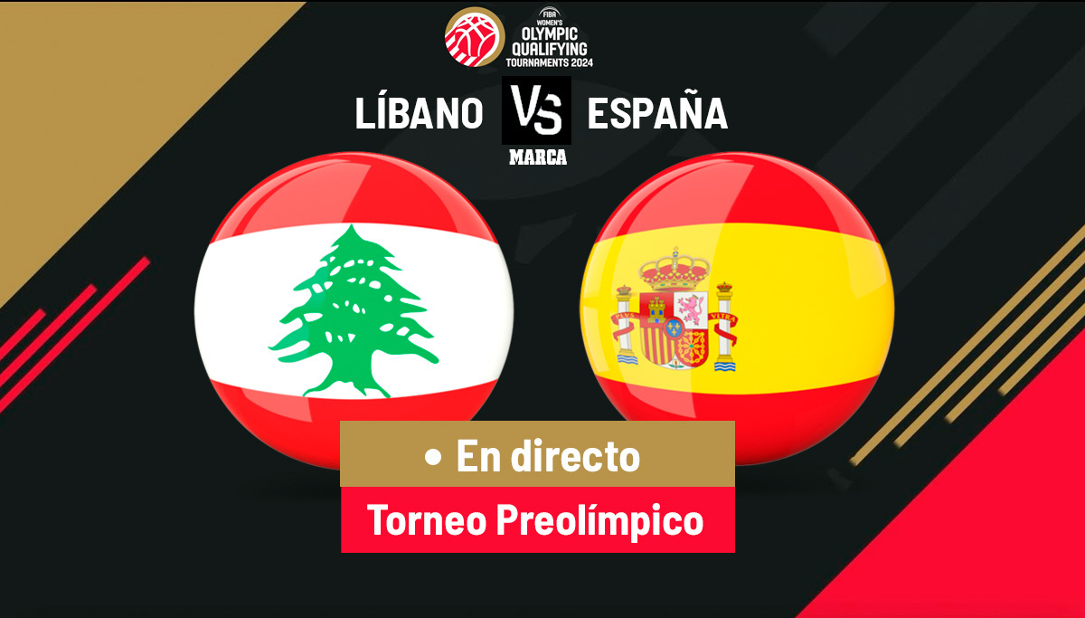 Líbano - España, resumen, resultado y puntos del partido del Preolímpico