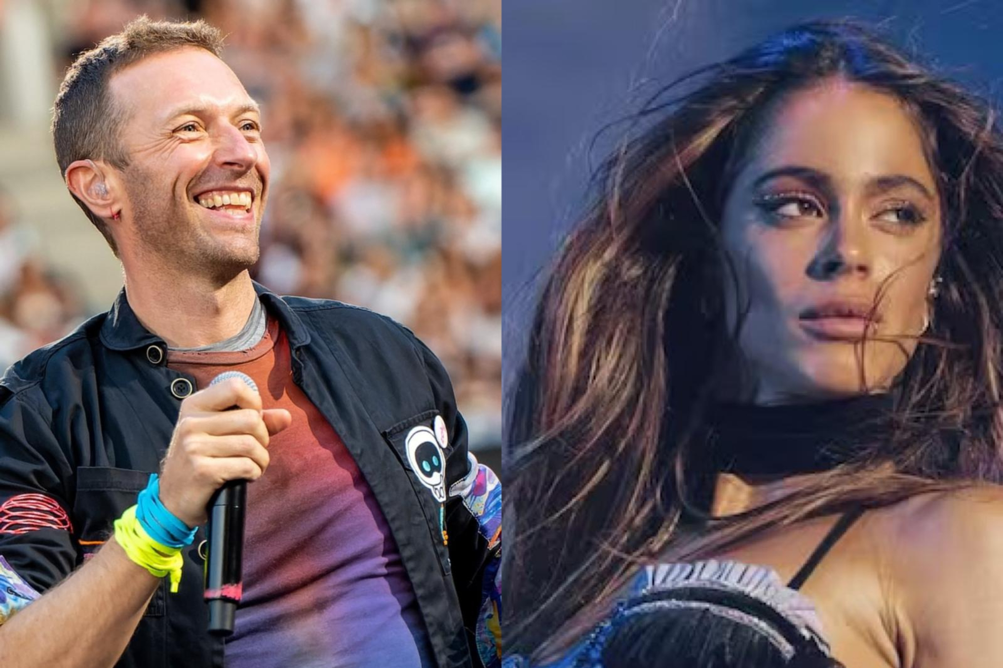 Chris Martín, de Coldplay y la cantante Tini Stoessel, sorprenden ...