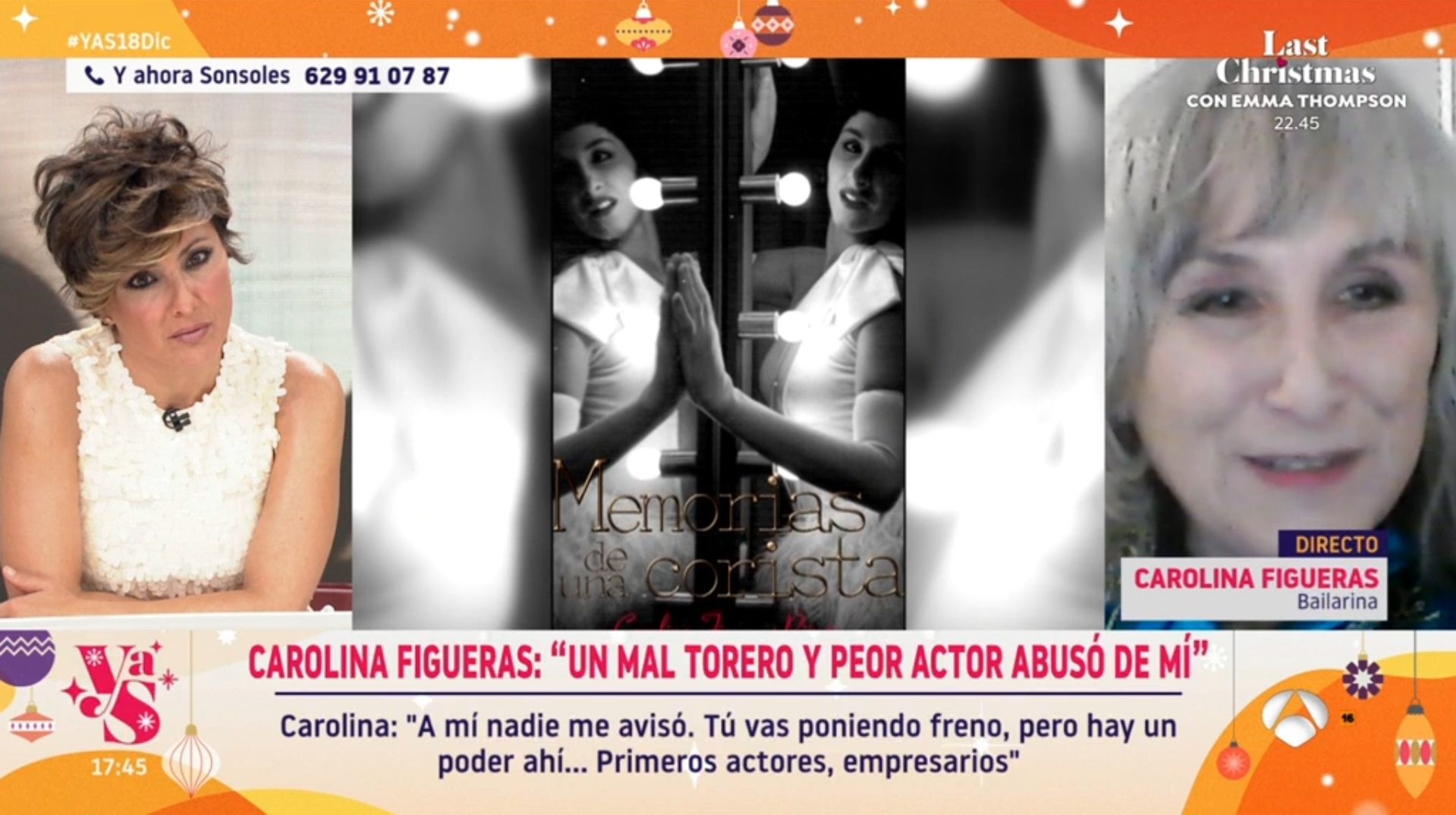 Carolina Figueras desvela que fue agredida sexualmente: "Un galán, mal ...