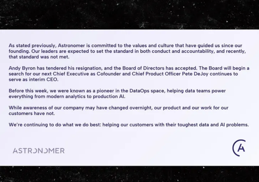 Andy Byron, CEO of Astronomer, resigns after Coldplay concert scandal ...