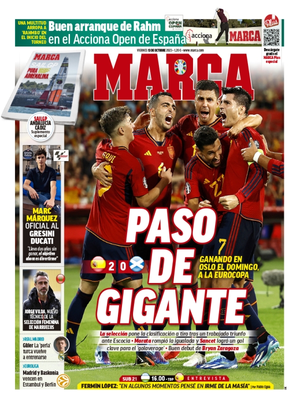 Portada de Marca del día 13/10/2023